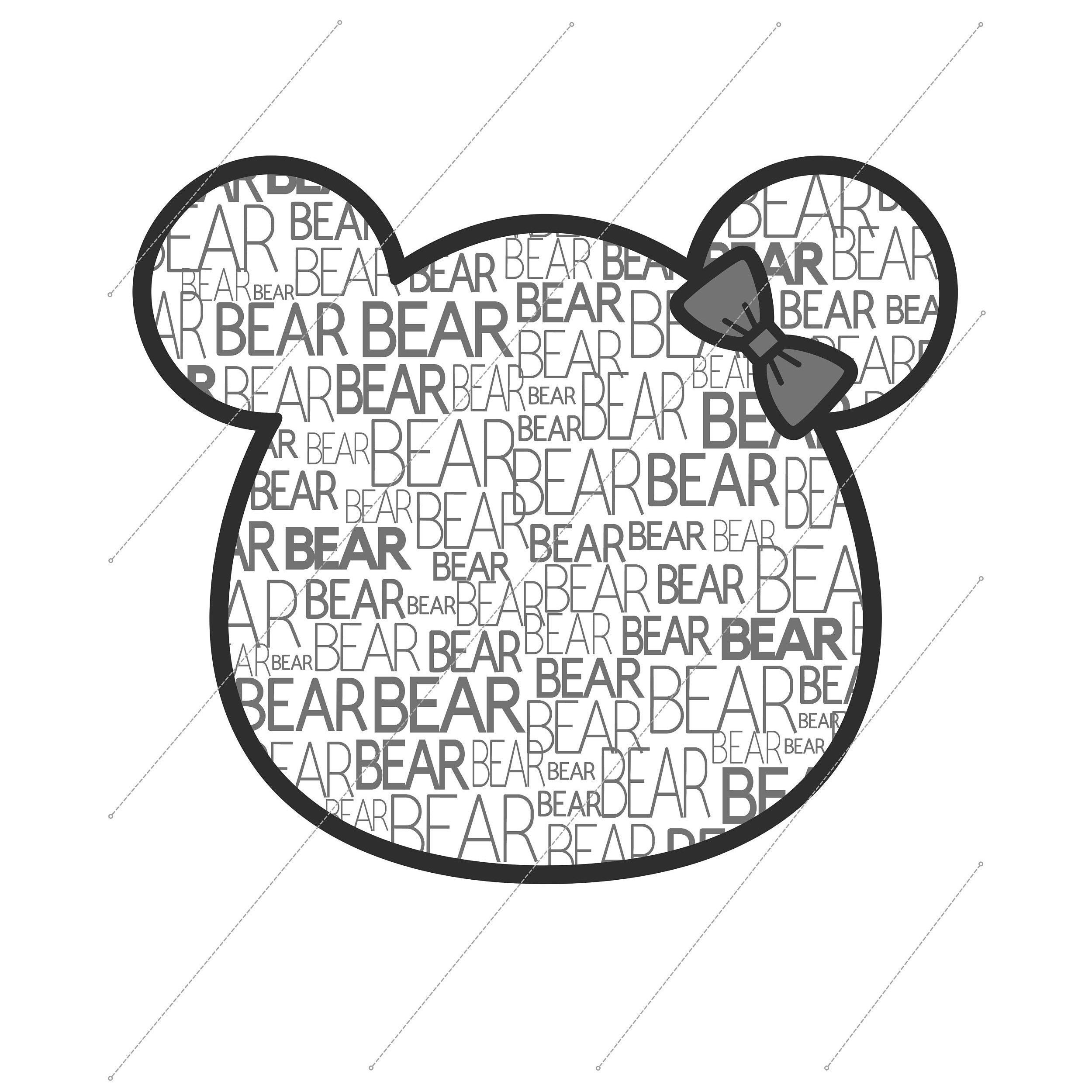 Bear Bear Svg Files Bear Face PNG SVG Me Bear Bear Lovely - Etsy