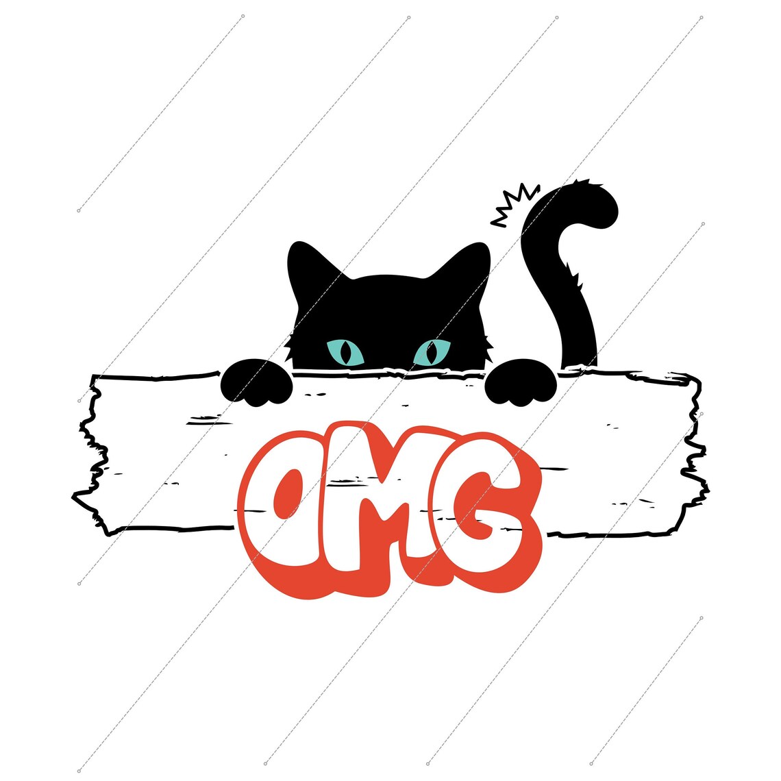 OMG Surprised Cat Svg File Cat Svg Png SVG Funny Cat Svg - Etsy