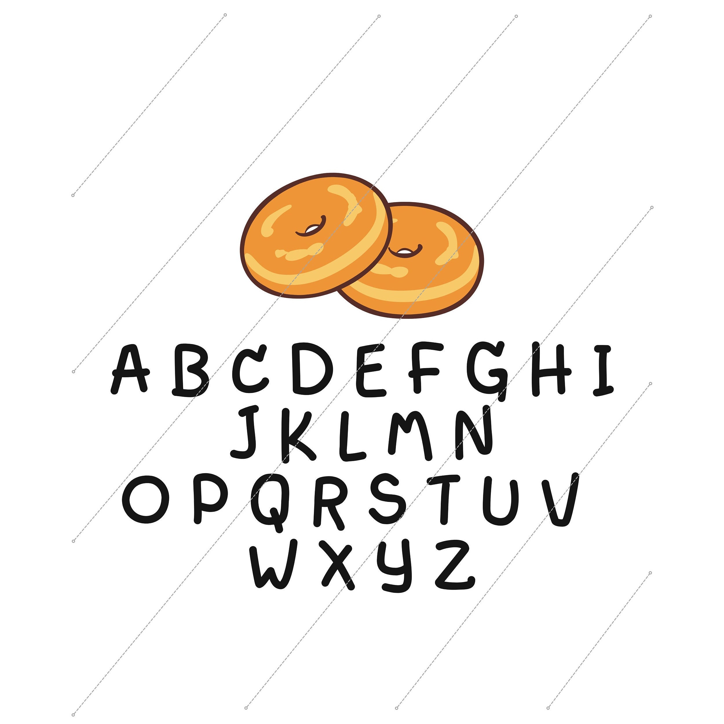 Donuts Crew Svg ABCD Alphabet Svg Donuts Svg PNG SVG - Etsy