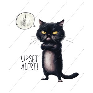 Upset Alert! Instant Download, Grumpy Cat. PNG, Image File, Funny Cat ...