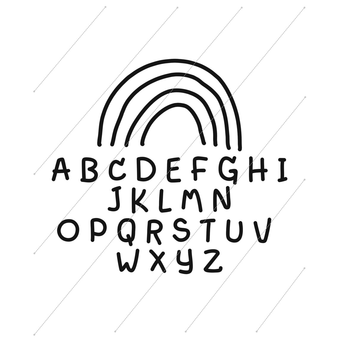 ABCD Svg Abcd Alphabet Svg File SVG PNG Abcd Letters Svg - Etsy