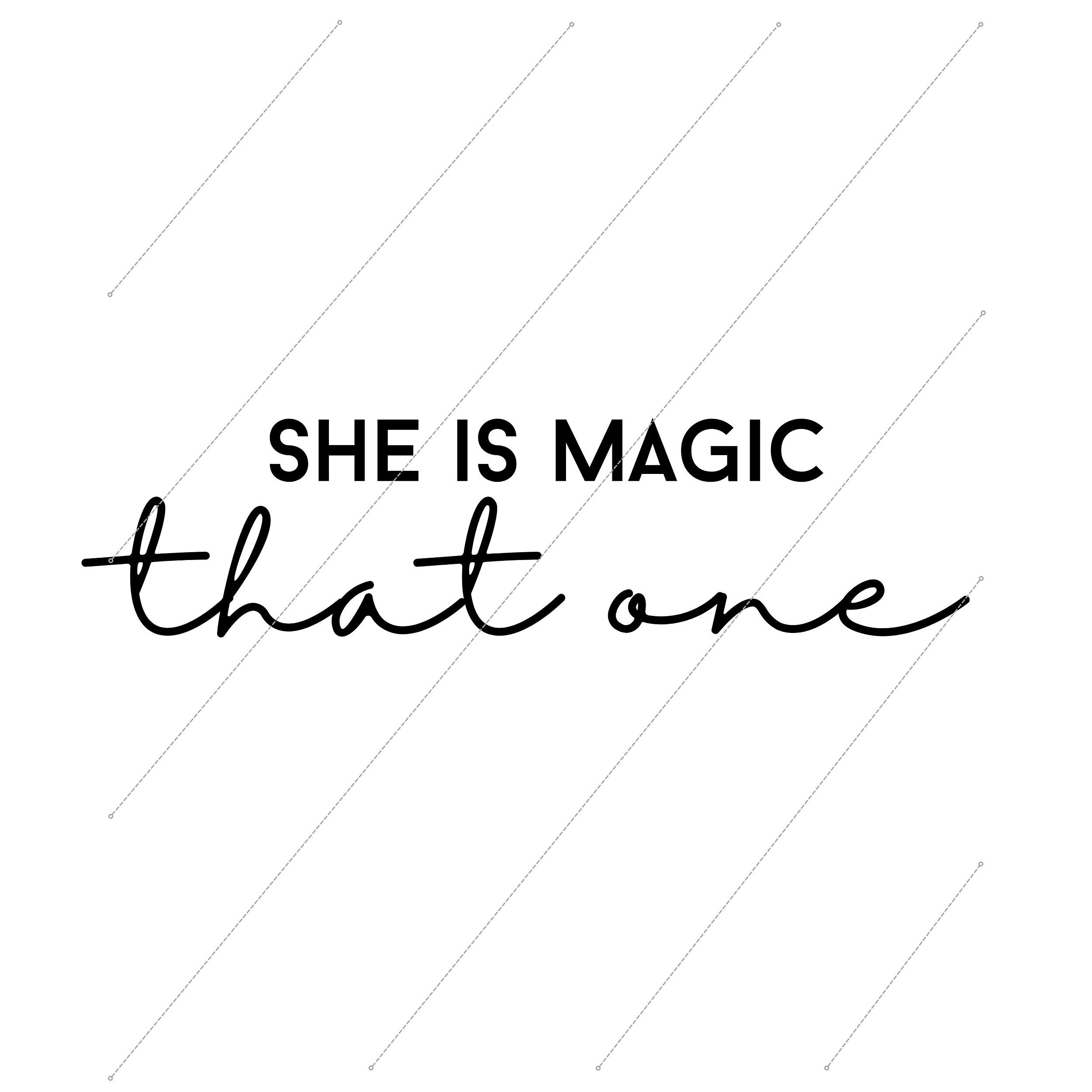 She is Magic That One SVG Woman Empowerment PNG SVG Power - Etsy