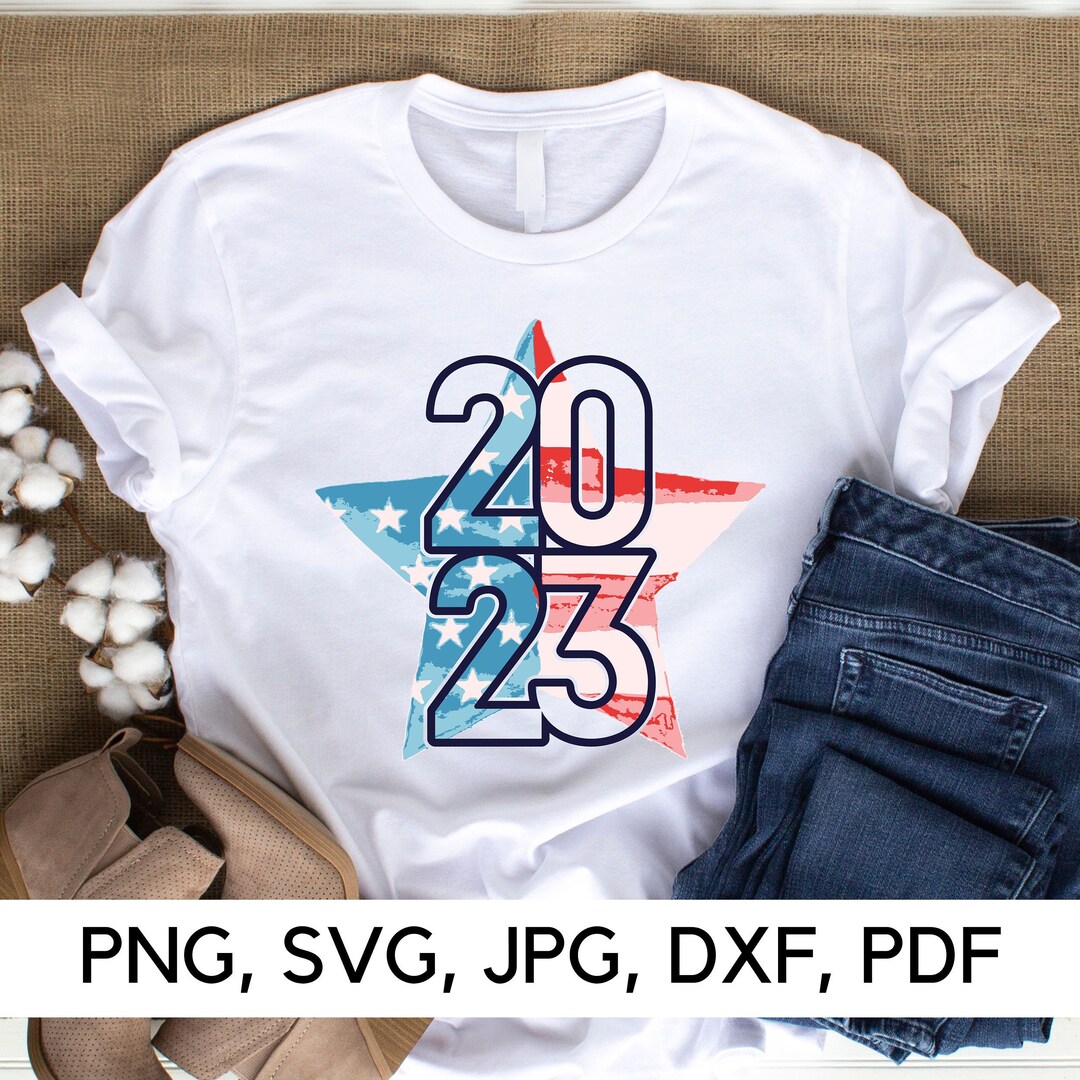 2023 Svg File, Number 2023 Svg, PNG, SVG, New Year 2023, USA Flag Svg ...