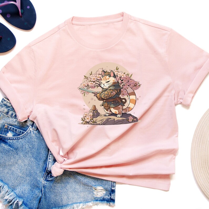 Cute Samurai Cat PNG Kawaii Samurai Cat PNG PNG Image File - Etsy