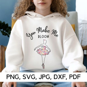 Bloom Svg File, You Make Me Bloom, PNG, SVG, Good Mood Svg, Bloom Mood ...