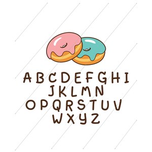 Donuts Crew Svg, ABCD Alphabet Svg, Donuts Svg, PNG, SVG, Donuts Lover ...
