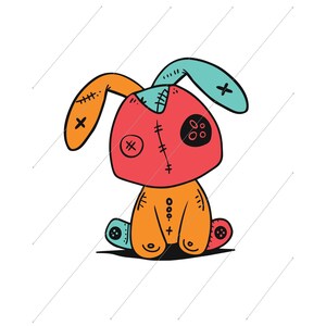 Quirky Rabbit Doll SVG File, Unique Rabbit, PNG, SVG, Pretty Ugly ...
