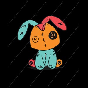 Quirky Rabbit Doll SVG File, Unique Rabbit, PNG, SVG, Pretty Ugly ...