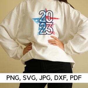 2023 Svg File, Number 2023 Svg, PNG, SVG, New Year 2023, USA Flag Svg ...