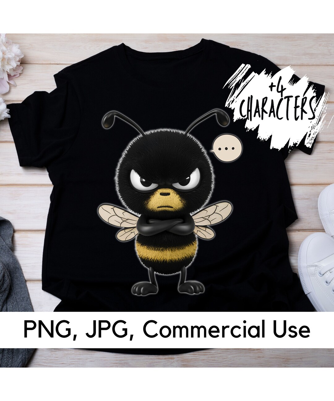 Grumpy Bee PNG File, Bee Meme, PNG, Image File, Angry Bee, Upset Bee ...