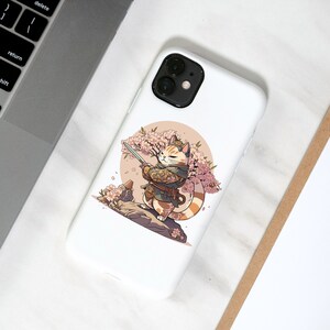 Cute Samurai Cat PNG, Kawaii Samurai Cat PNG, PNG, Image File, Anime ...