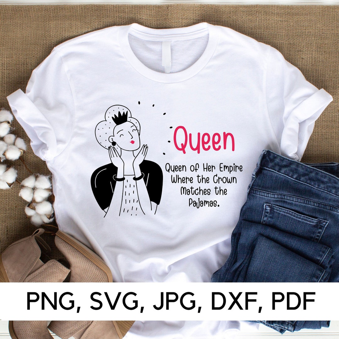 Queen of Her Own World Illustration, PNG, SVG, Queen of Laughter ...