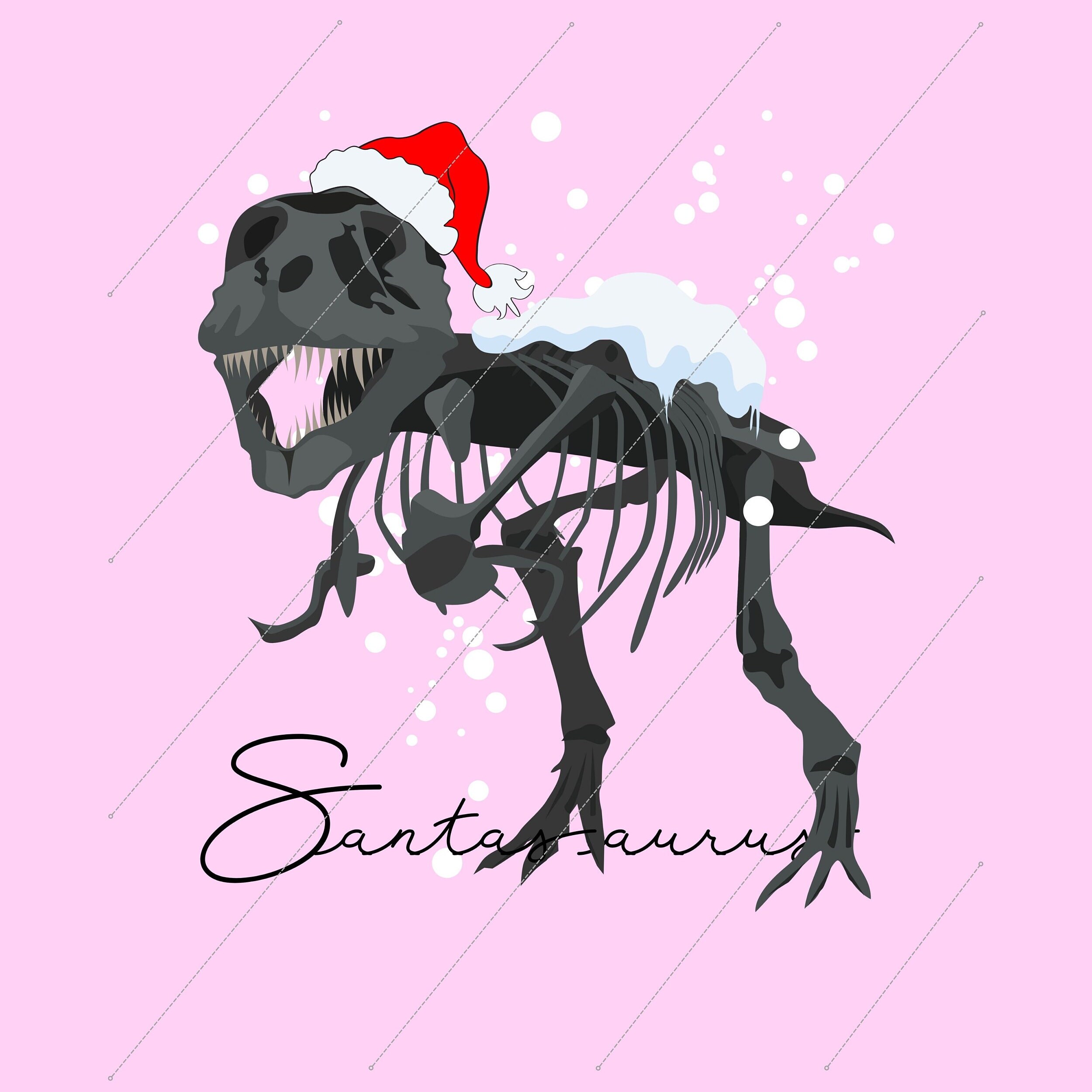 Santasaurus Christmasaurus Rex PNG SVG T-rex Christmas - Etsy
