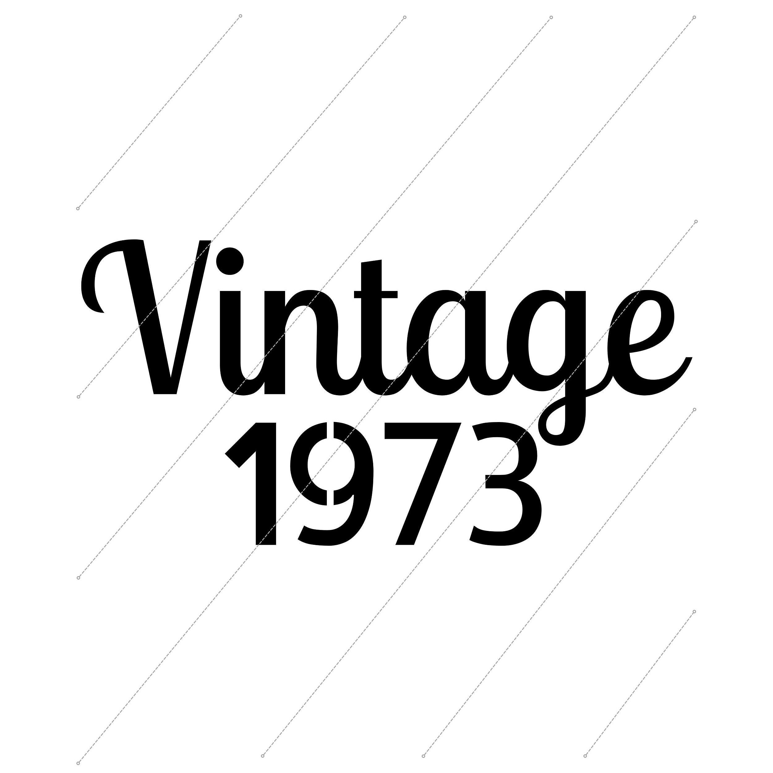 Vintage 1973 Svg 1973 PNG SVG 1973 Svg Vintage Fabulous | Etsy