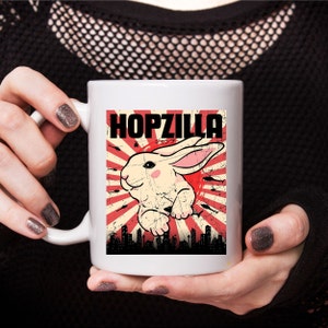 Hopzilla PNG File, Funny Rabbit, PNG, Image File, Rabbit, Bunny, Retro ...