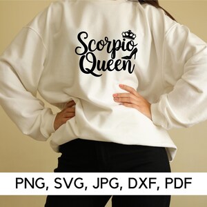 Scorpio Queen Graphic: Zodiac Woman, Empowered Woman (digital Download ...