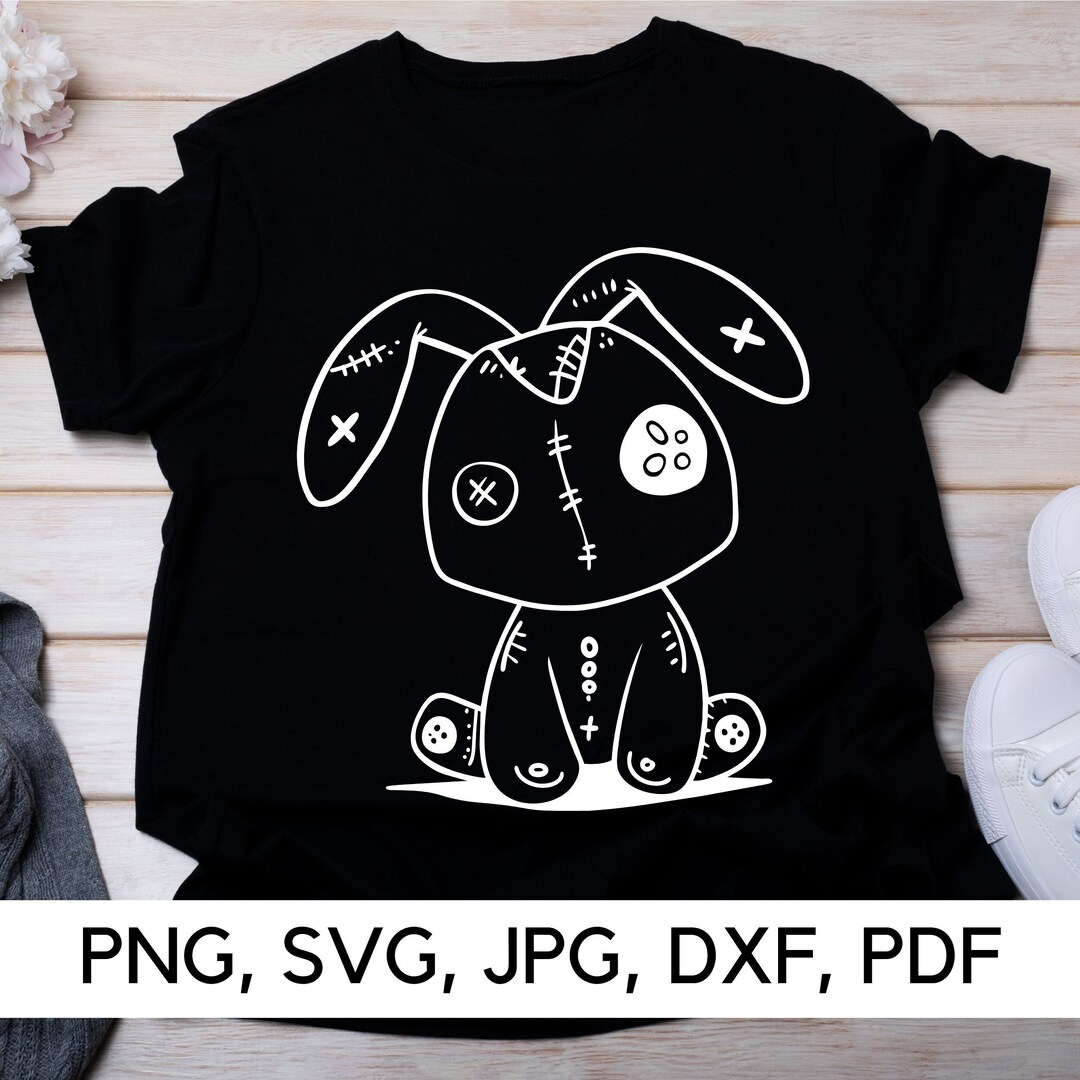 Odd Rabbit Doll SVG File, Unique Rabbit, PNG, SVG, Pretty Ugly Rabbit ...