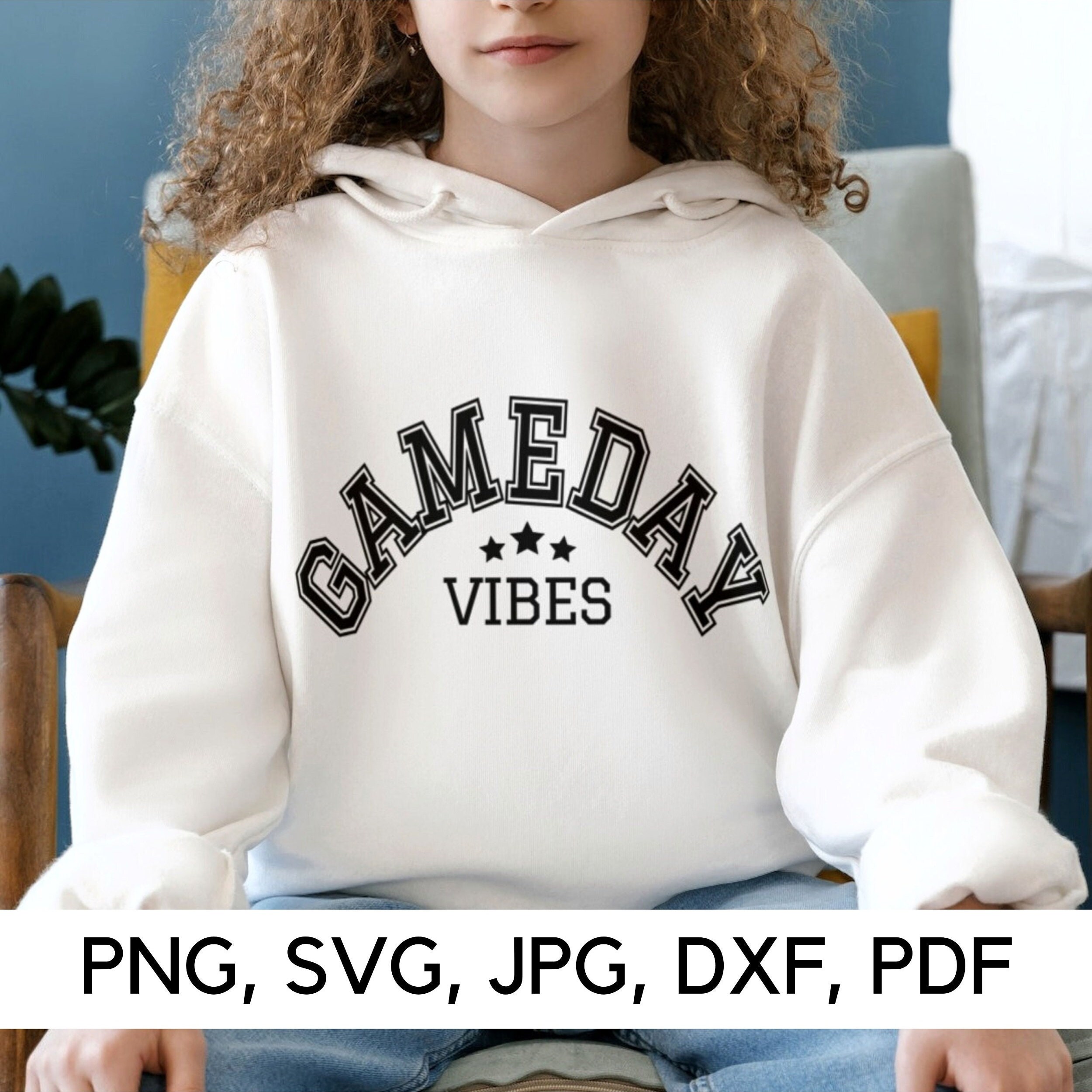 Game Day Vibes Svg Game Day Svg PNG SVG Game Day Season - Etsy