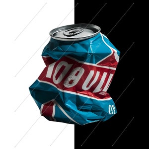 Crumpled Can Illustration, Crushed Can, PNG, Image File, Beverage Can ...