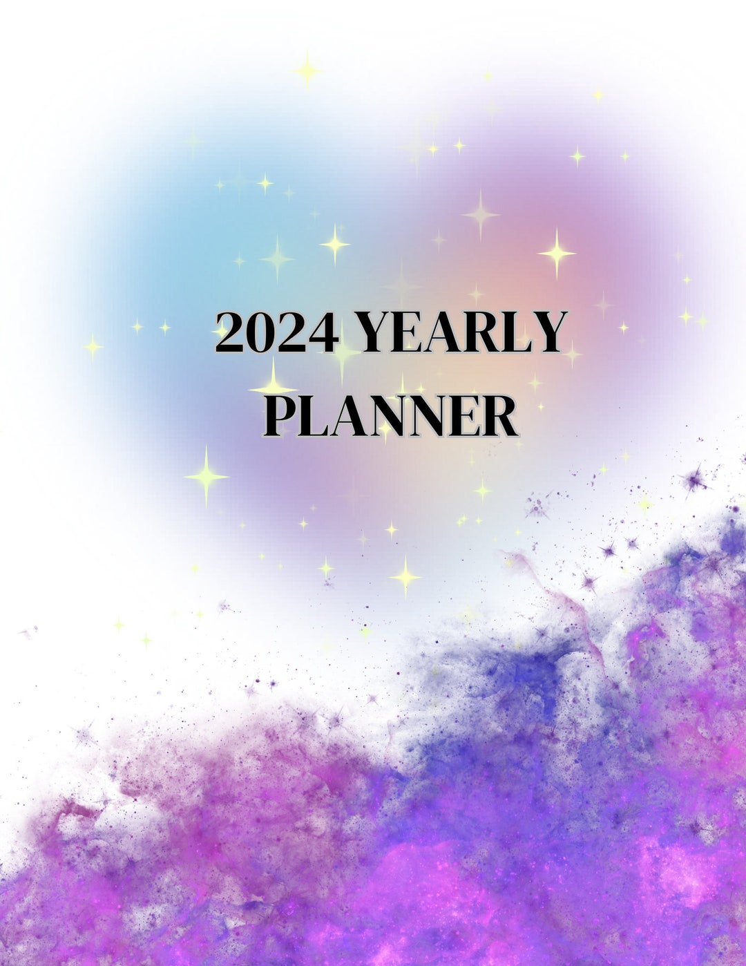 Printable 2024 Yearly Page Planner - Etsy