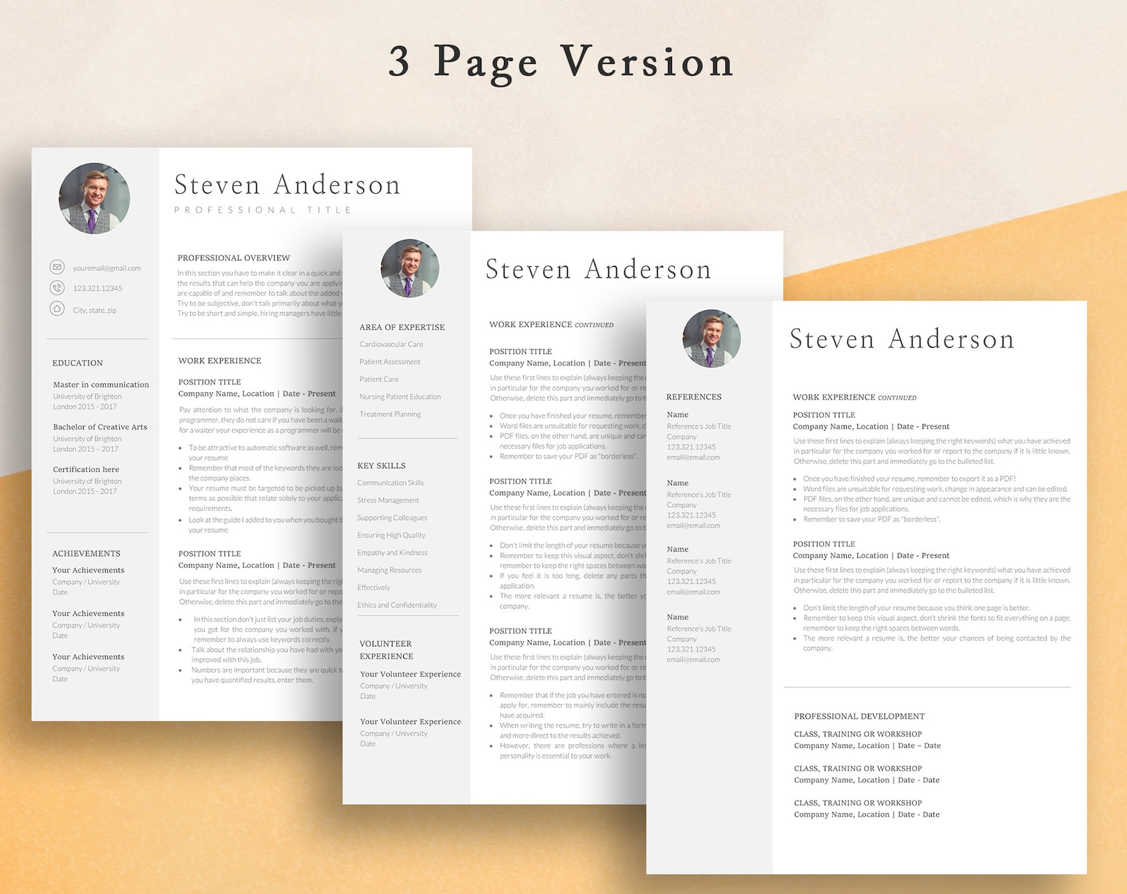 ATS Friendly Resume Template for Google Docs Resume Template | Etsy