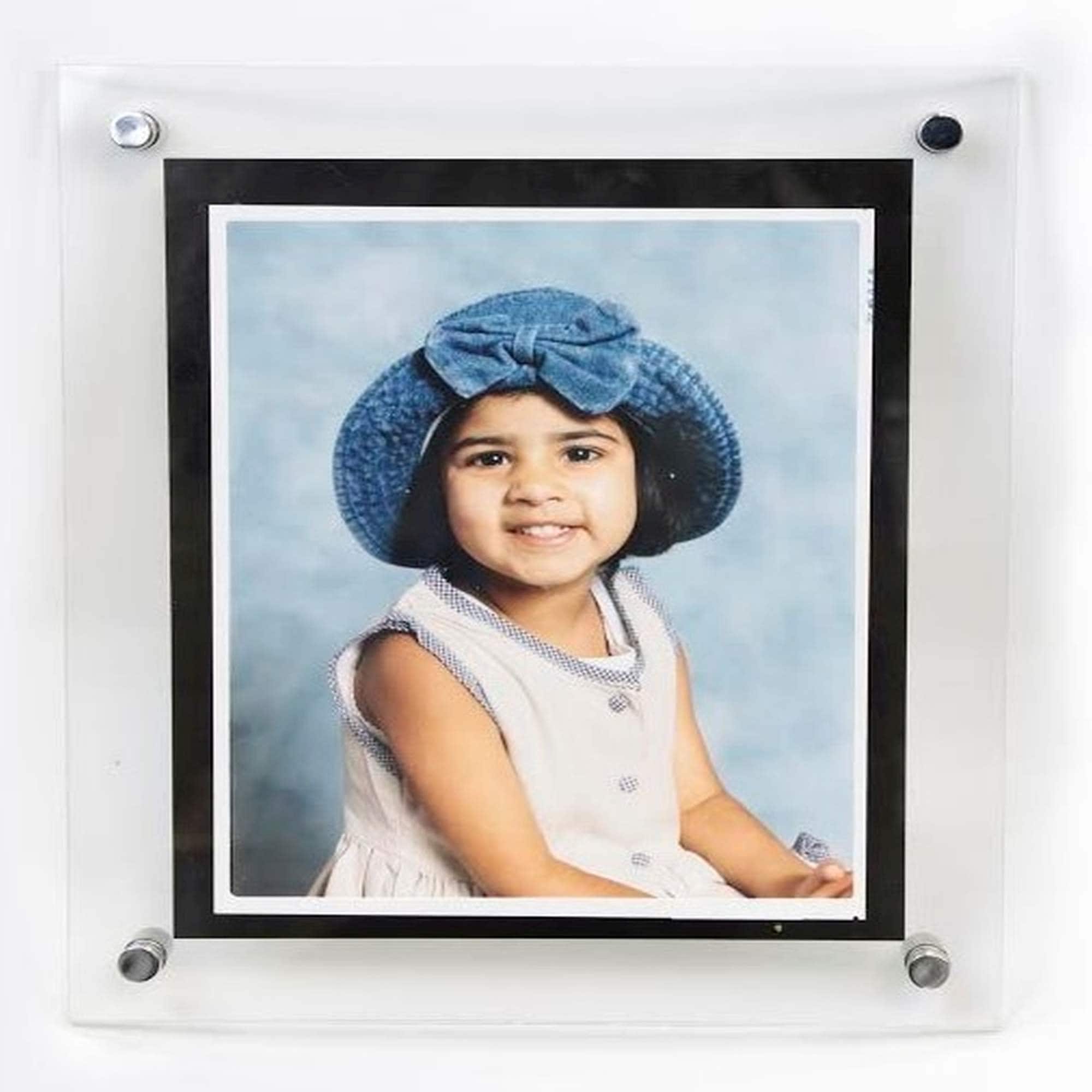 Clear Acrylic Floating Wall Frame, Photo Frame,17 Sizes Available, Made ...