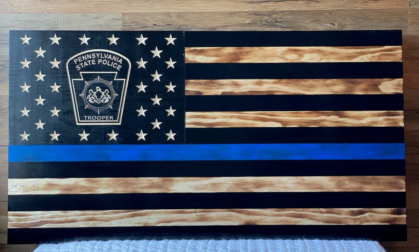 Pennsylvania State Police Blue Line Flag | Etsy