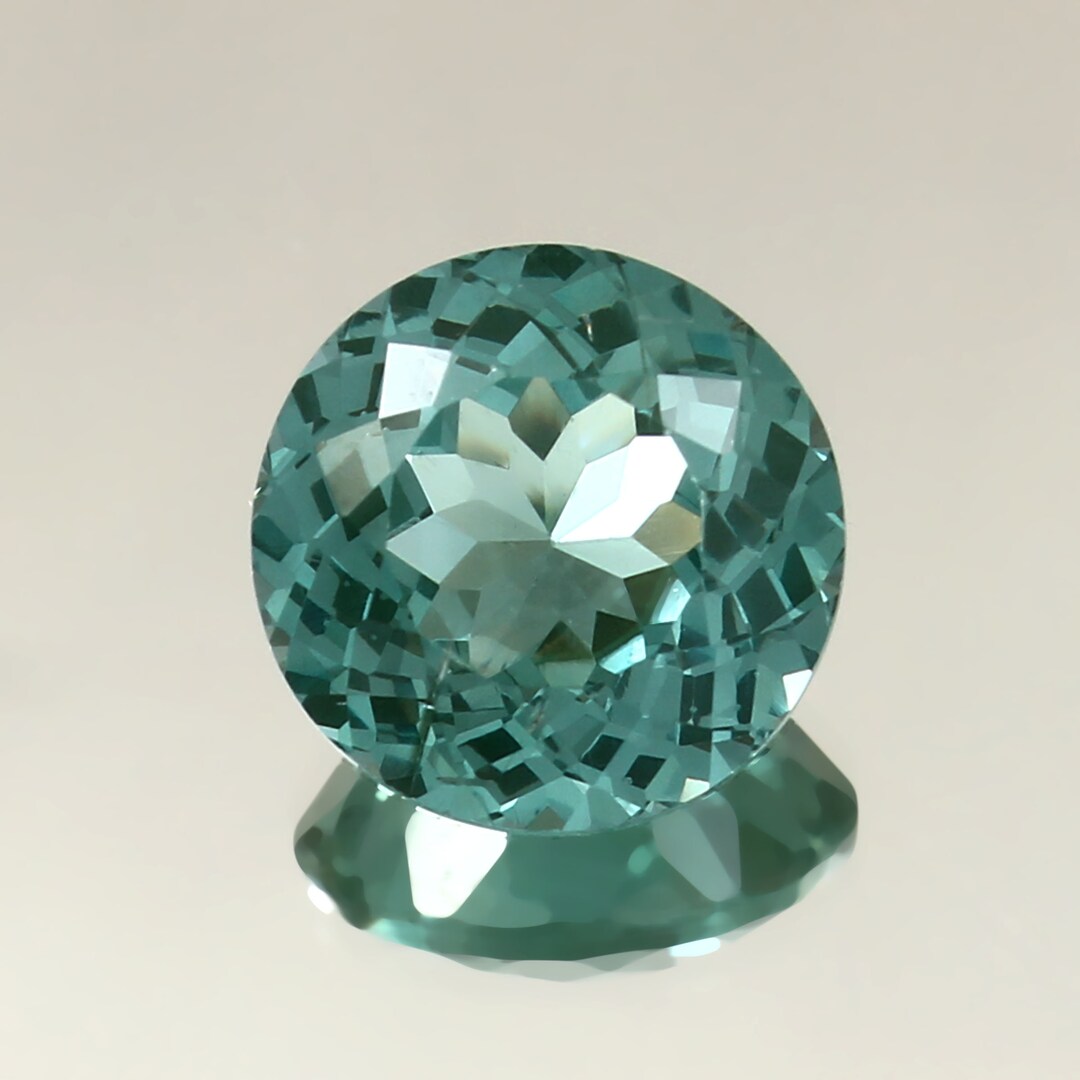 AAA Flawless Ceylon Green Spinel Loose Round Cut Gemstone, Fine Quality ...