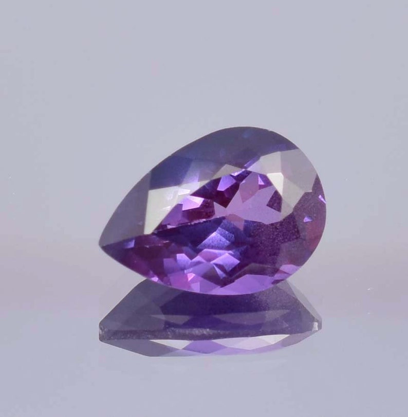 AAA Flawless Blue Purple Taaffeite Pear Loose Faceted Gemstone ...
