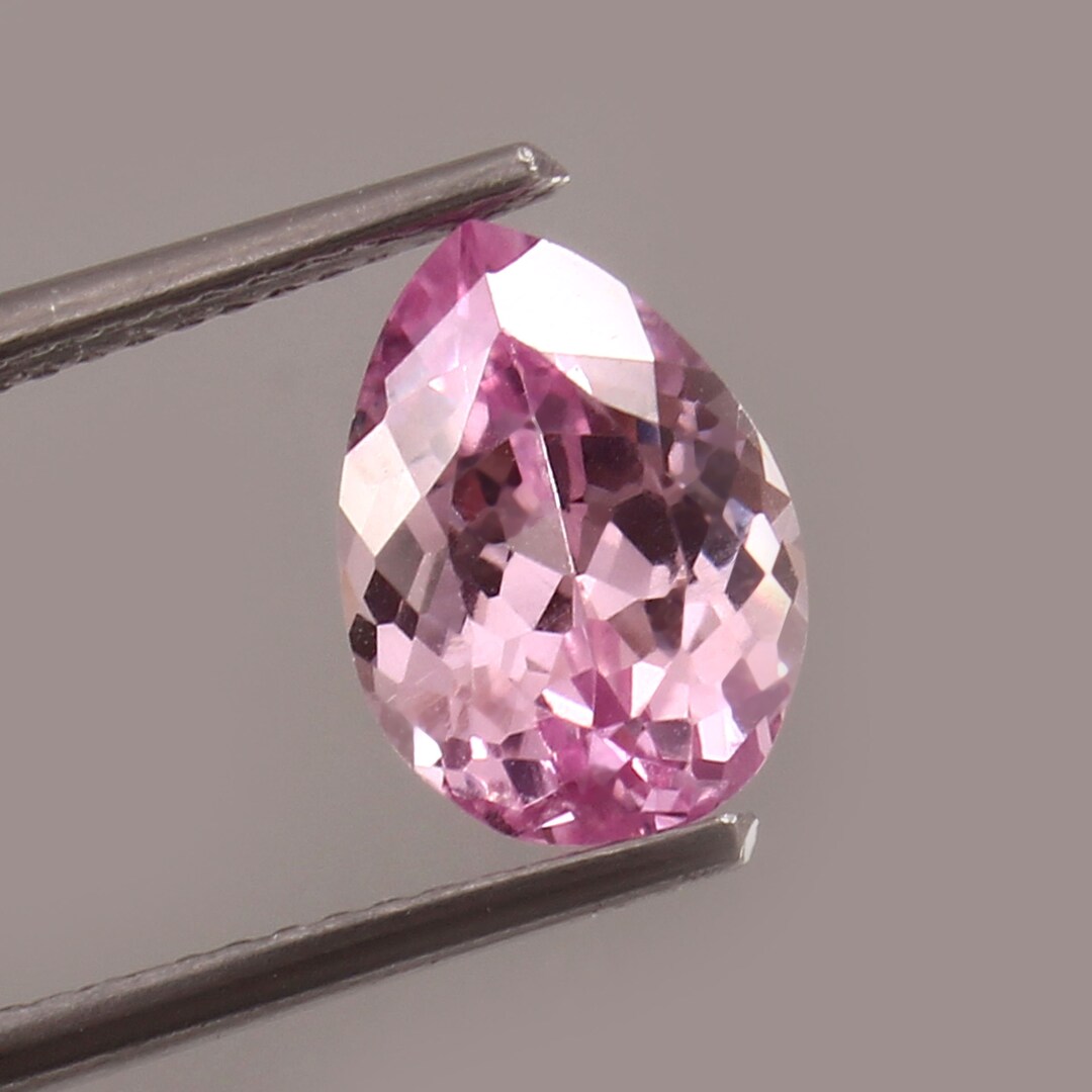 AAA Flawless Pink Color Morganite Loose Pear Gemstone Cut Quality Loupe ...