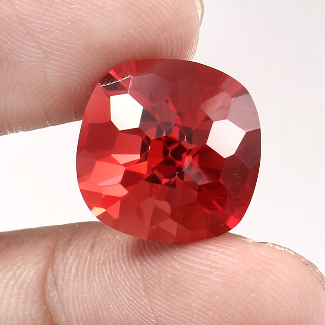 AAA 15x15 MM Flawless Ceylon Salmon Padparadscha Sapphire Mastercut ...