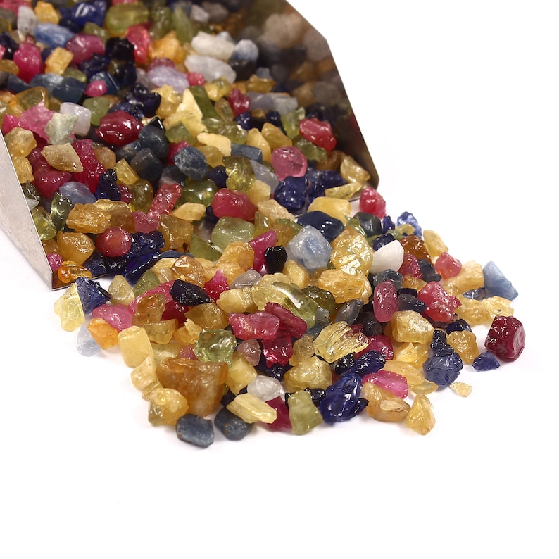 Rough Sapphire & Ruby Mix Lot: Natural Healing Crystals (3-5 MM) - Etsy