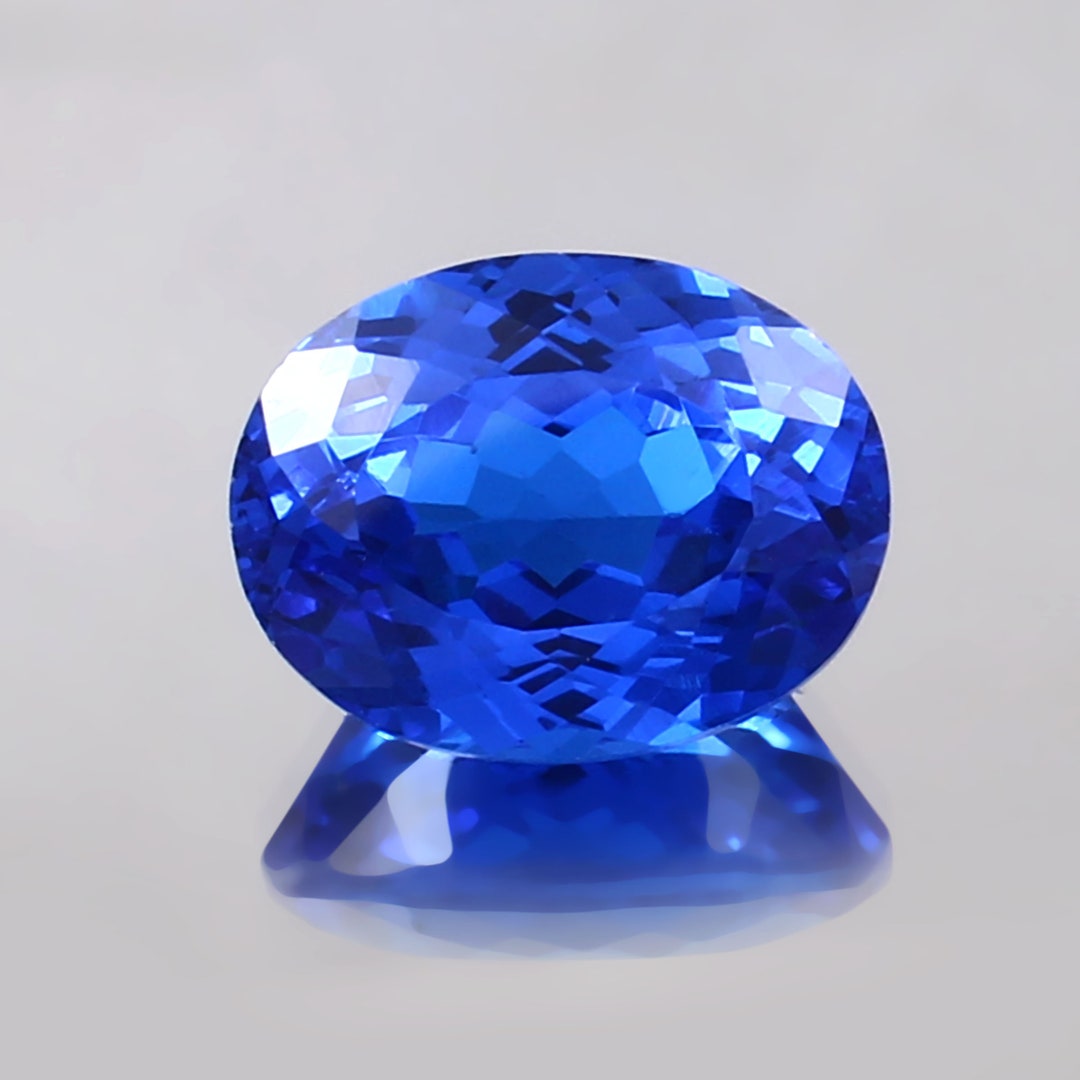 AAA 12x10 MM Flawless Vietnam Blue Spinel Loose Oval Cut Gemstone, Fine ...