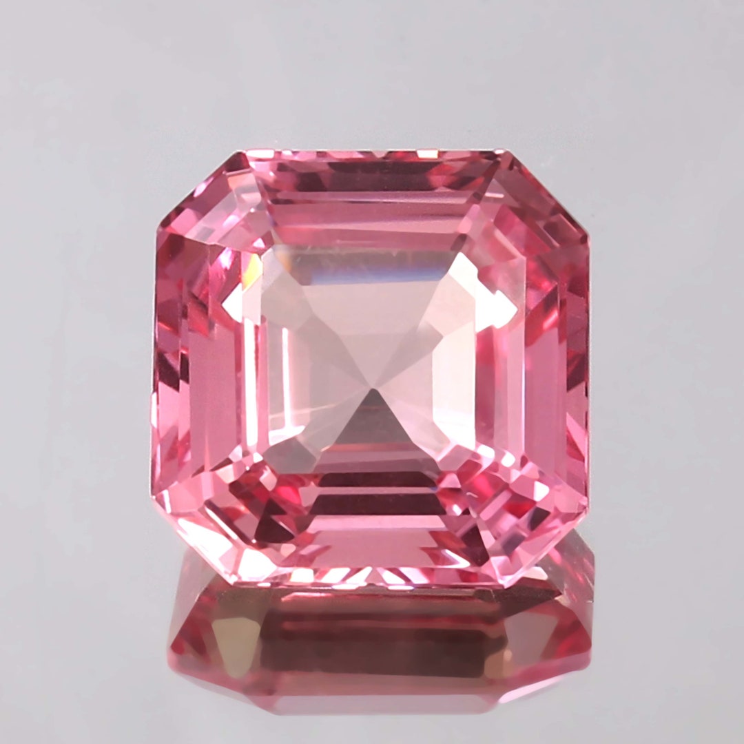 AAA Flawless Pink Color Morganite Loose Asscher Cut Gemstone Quality ...