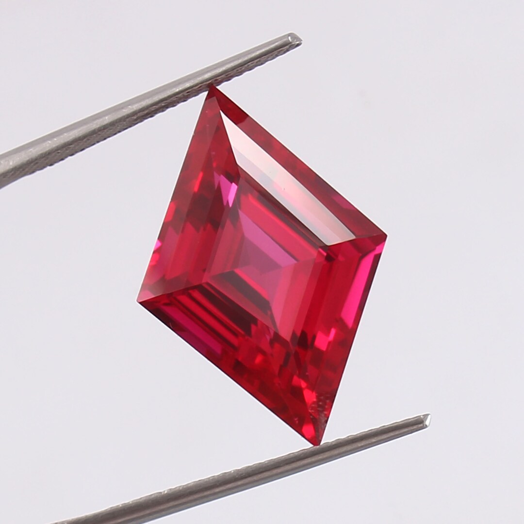 AAA Flawless Mozambique Blood Red Ruby Loose Lozenge Cut Gemstone Cut ...