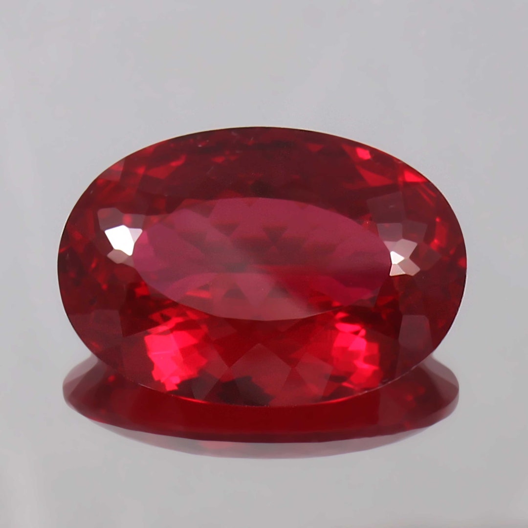 AAA Flawless Mozambique Blood Red Ruby Loose Oval Gemstone Cut ...