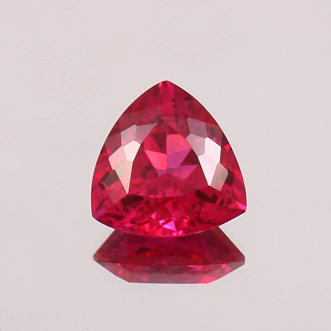AAA 8x8 MM Flawless Mozambique Blood Red Ruby Loose Trillion Gemstone ...