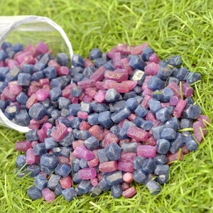 Natural Blue Sapphire&ruby Mix Lot Rough 5to10mm Loose - Etsy