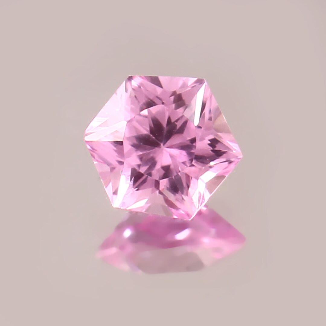 AAA Flawless Ceylon Pink Sapphire Loose Hexagon Gemstone Cut, Nice ...