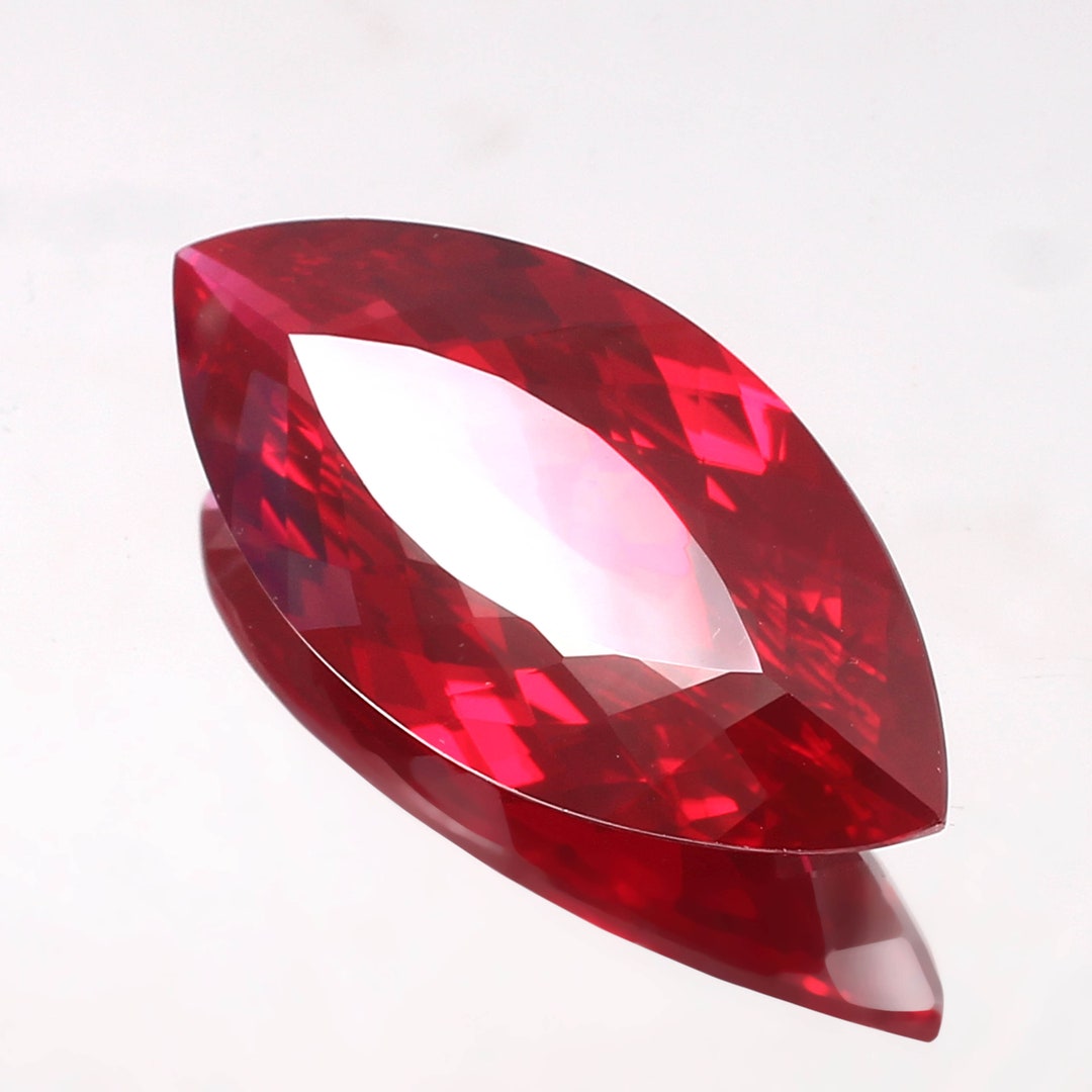 AAA Flawless Mozambique Blood Red Ruby Marquise Cut Loose Gemstone ...