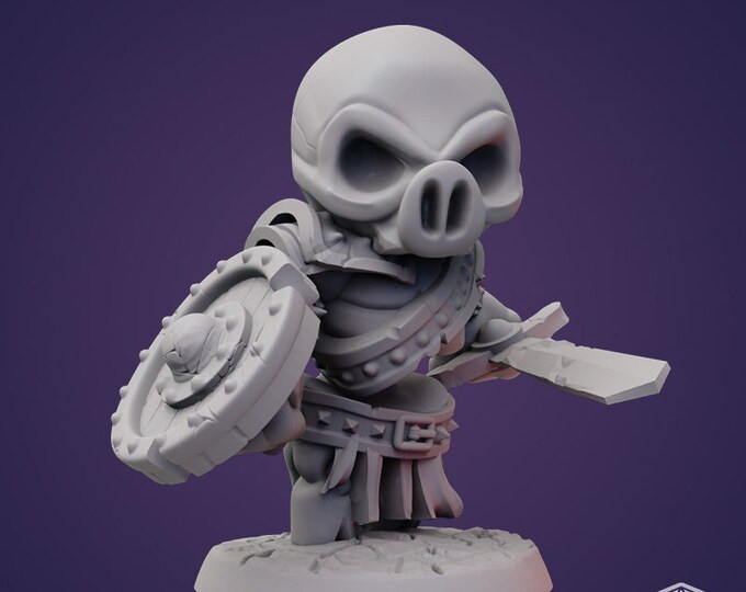 Hogfolk Skeleton Unpainted Miniature for Tabletop Gaming 28mm /32mm ...