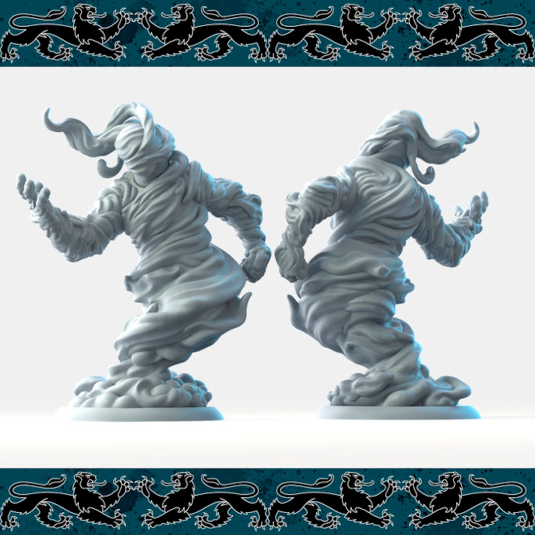 Air Elemental/ Wind Giant /golem Unpainted Miniature for Tabletop Gaming - Etsy