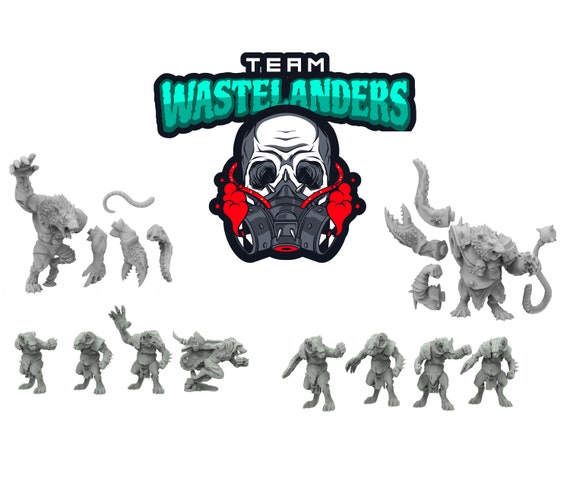 Wastelanders Mutated Rat Football Team Unpainted Miniatures / - Etsy