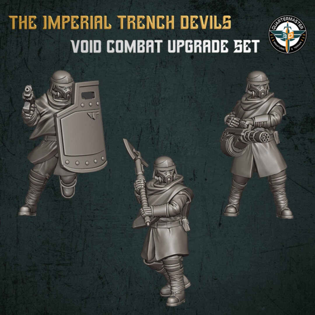 Imperial Trench Devil Void Combat Upgrade Set - 28mm Miniatures for ...