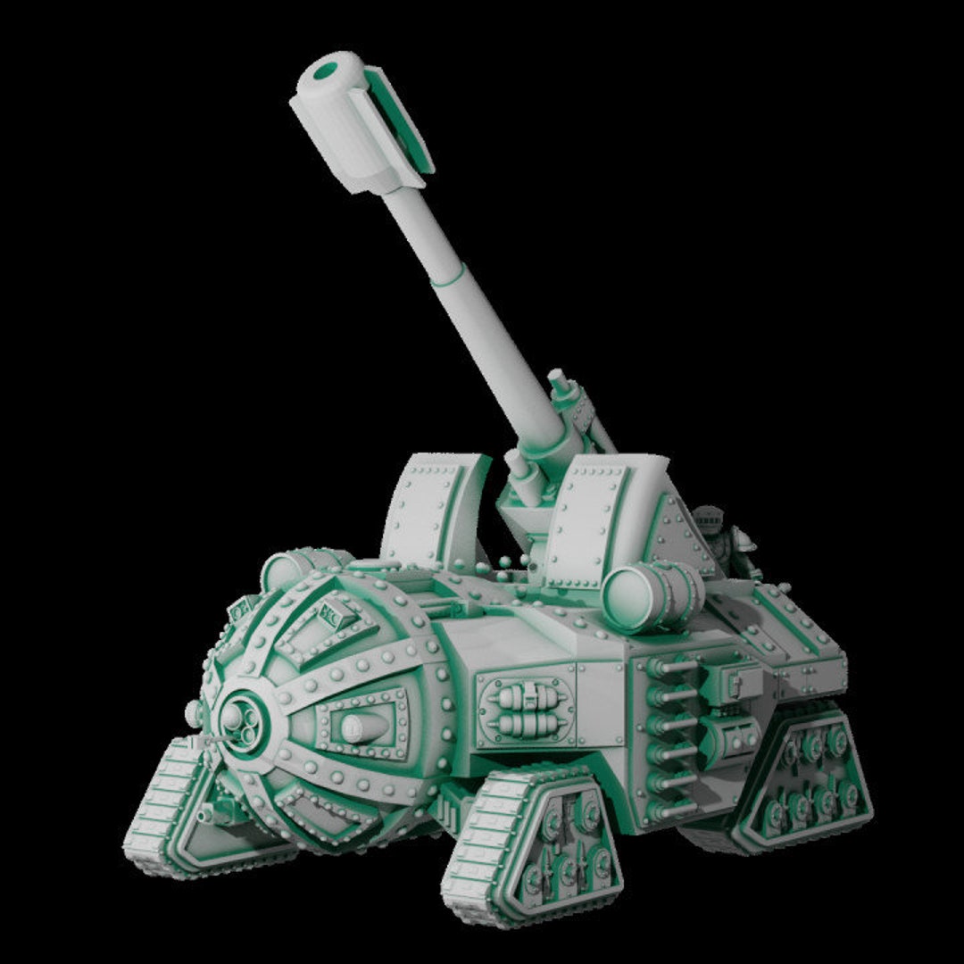 Hydra Artillery Battery - Akwafell Auxilia - Unpainted Miniature for 28 ...
