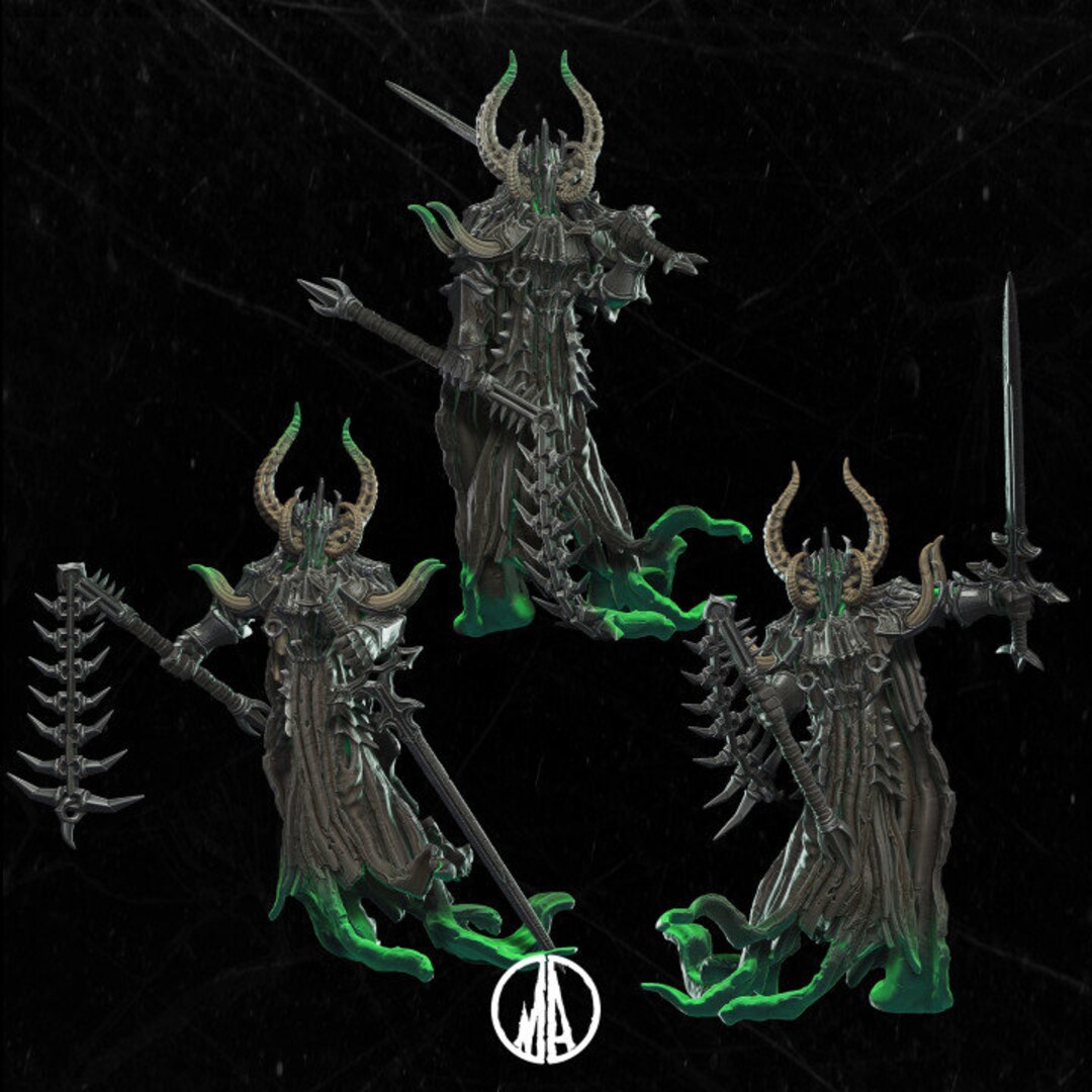 Corrupted Knights Undead Spirits Lost Souls II 3 Poses 32mm / 75mm ...