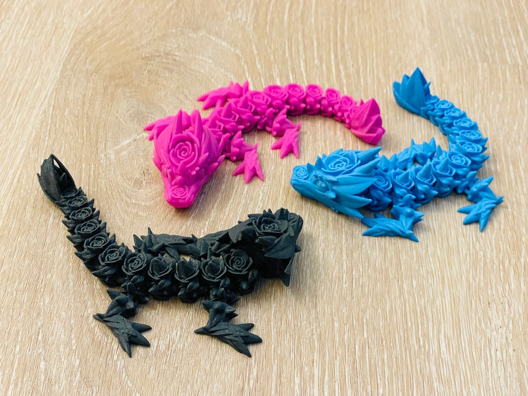 Articulated Baby Rose Dragon Fidget Toy - Etsy
