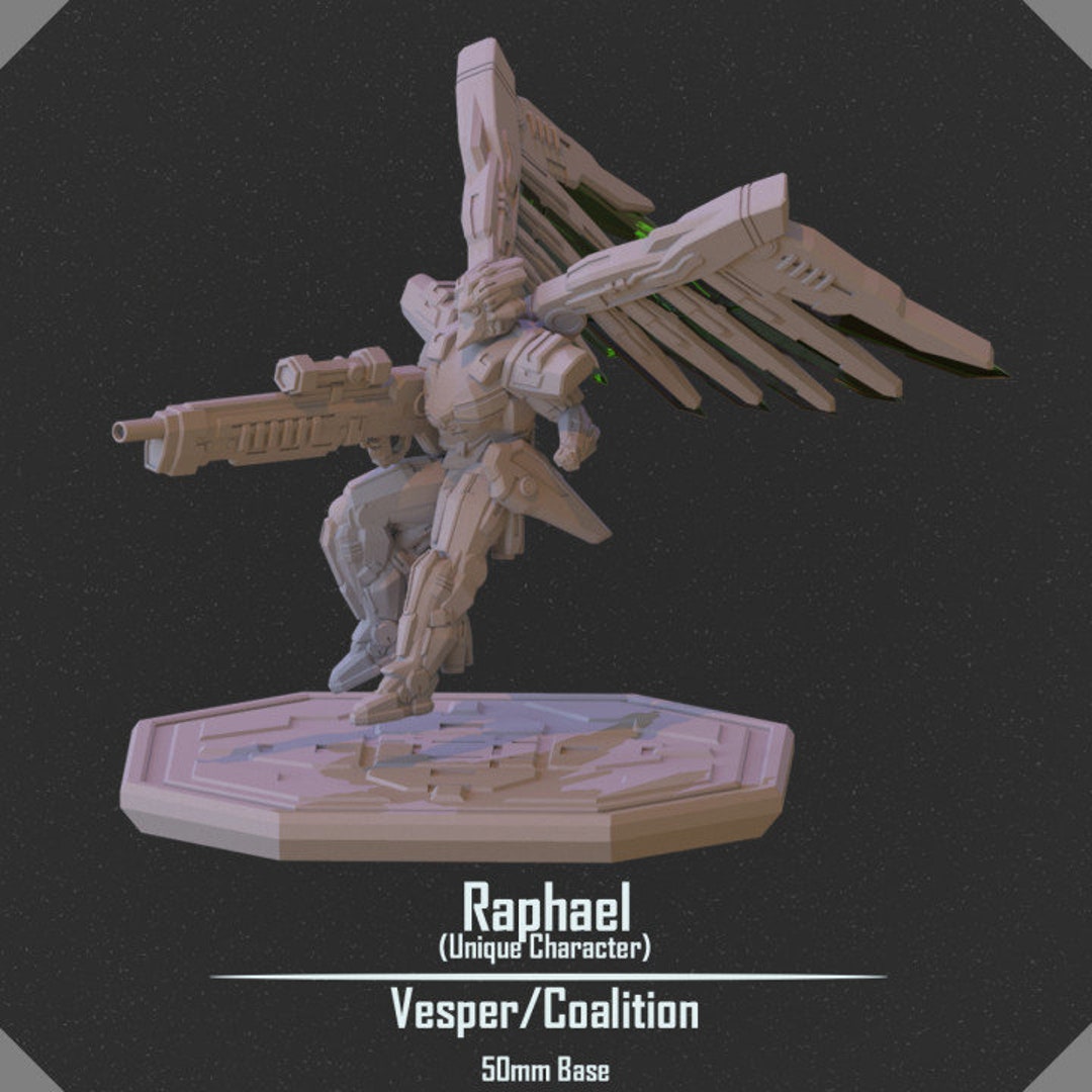Raphael - Unique Character - Angel Infantry - Vesper Project - 32mm ...
