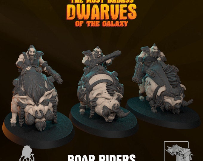 The Most Badass Dwarves of the Galaxy - Sci-fi Dwarf Boar Riders - 3 ...