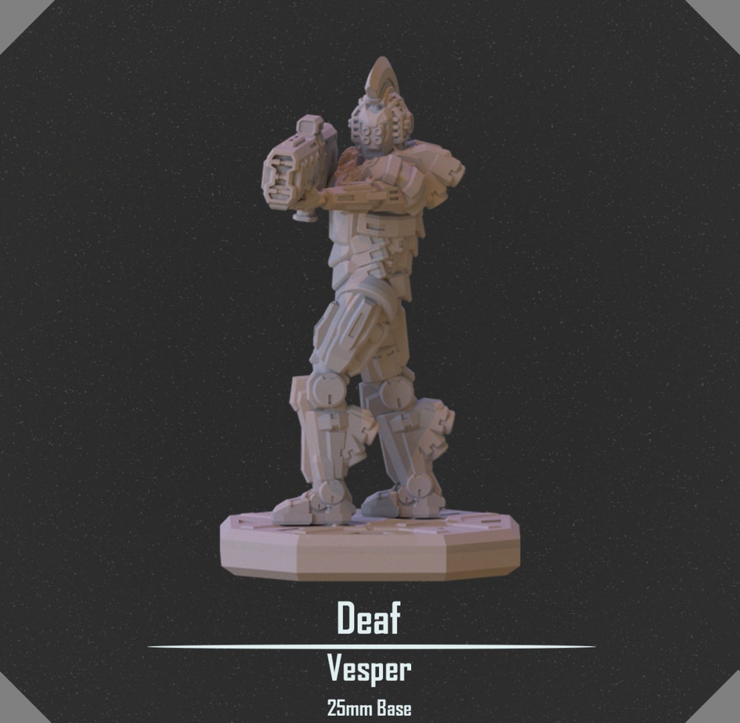 Deaf Heavy Artillery Mech Warrior Vesper Project 2.0 28mm/ 32mm / 45mm ...